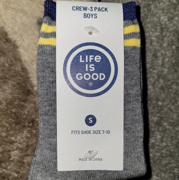 Life Is Good | Accessories | Last One525 Life Is Good Crew Socks 3 Pair ...